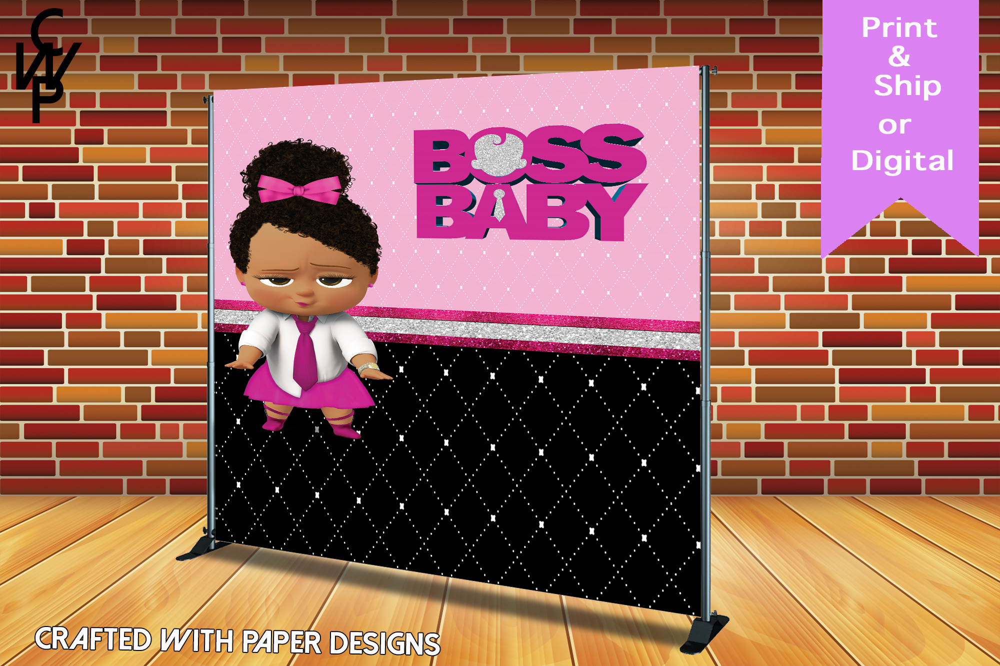 boss-baby-girl-pink-backdrop – Crafted With Paper Designs