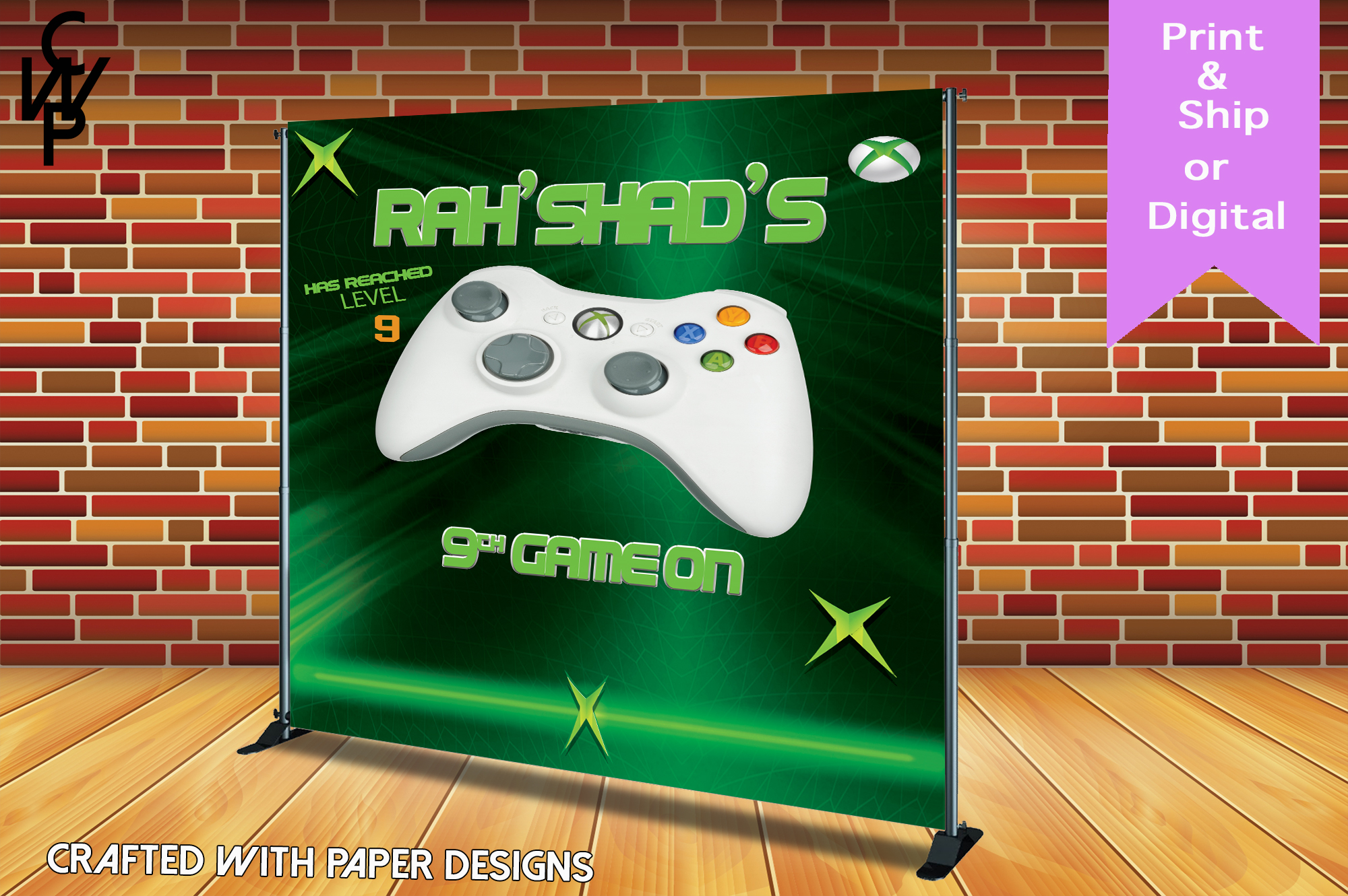 controller-backdrop – Crafted With Paper Designs