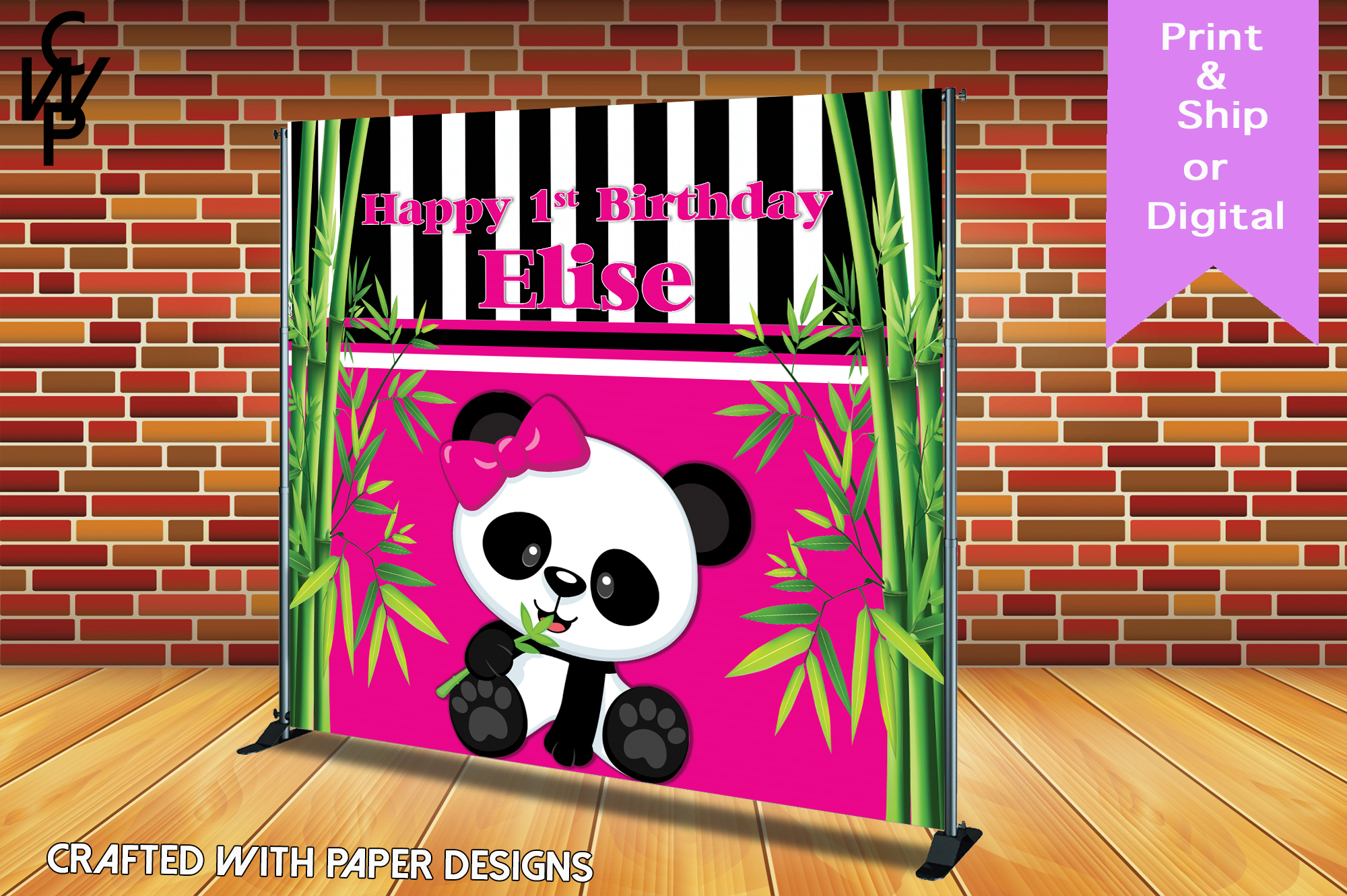 panda-backdrop – Crafted With Paper Designs