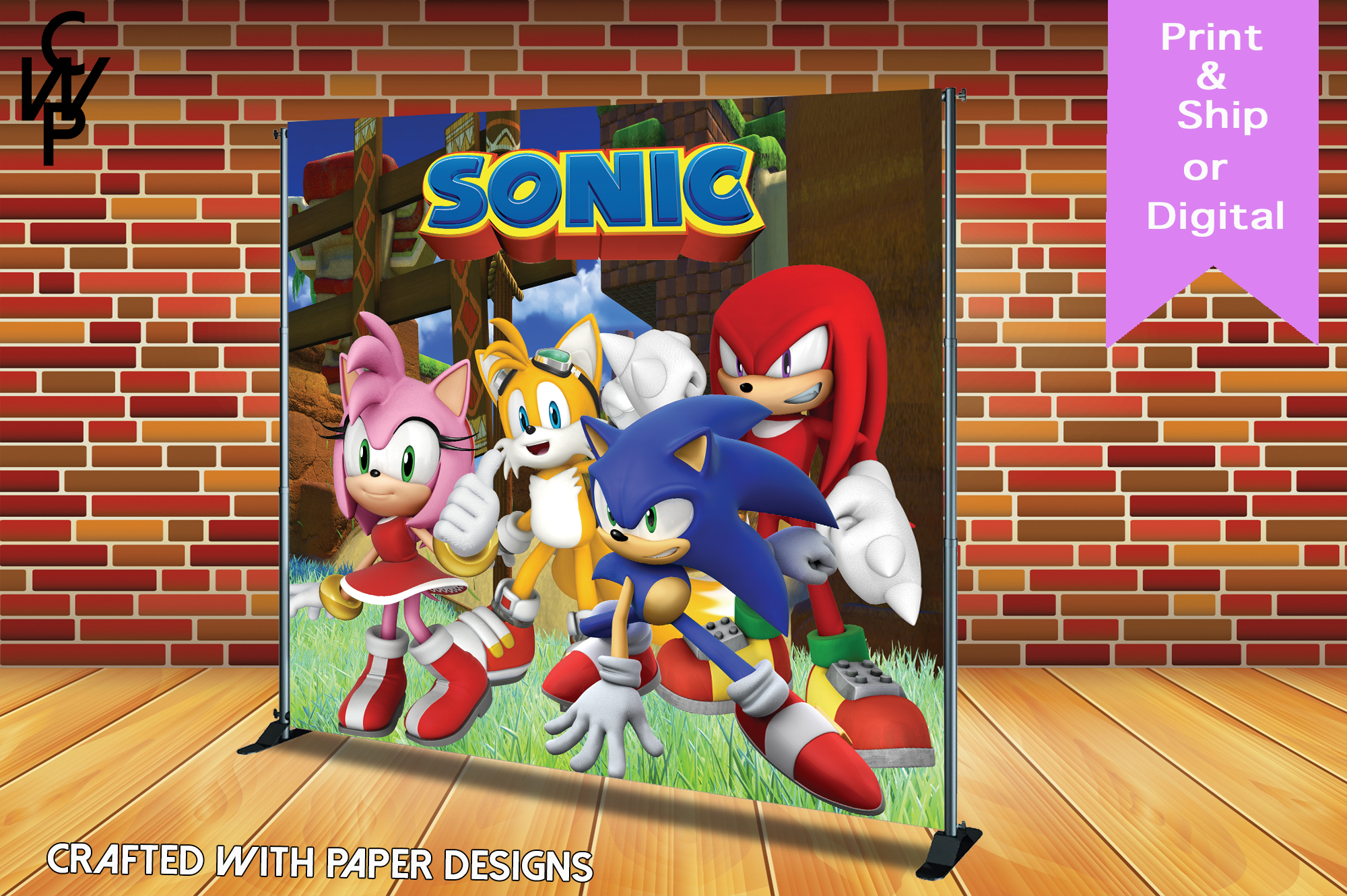 sonic-backdrop – Crafted With Paper Designs
