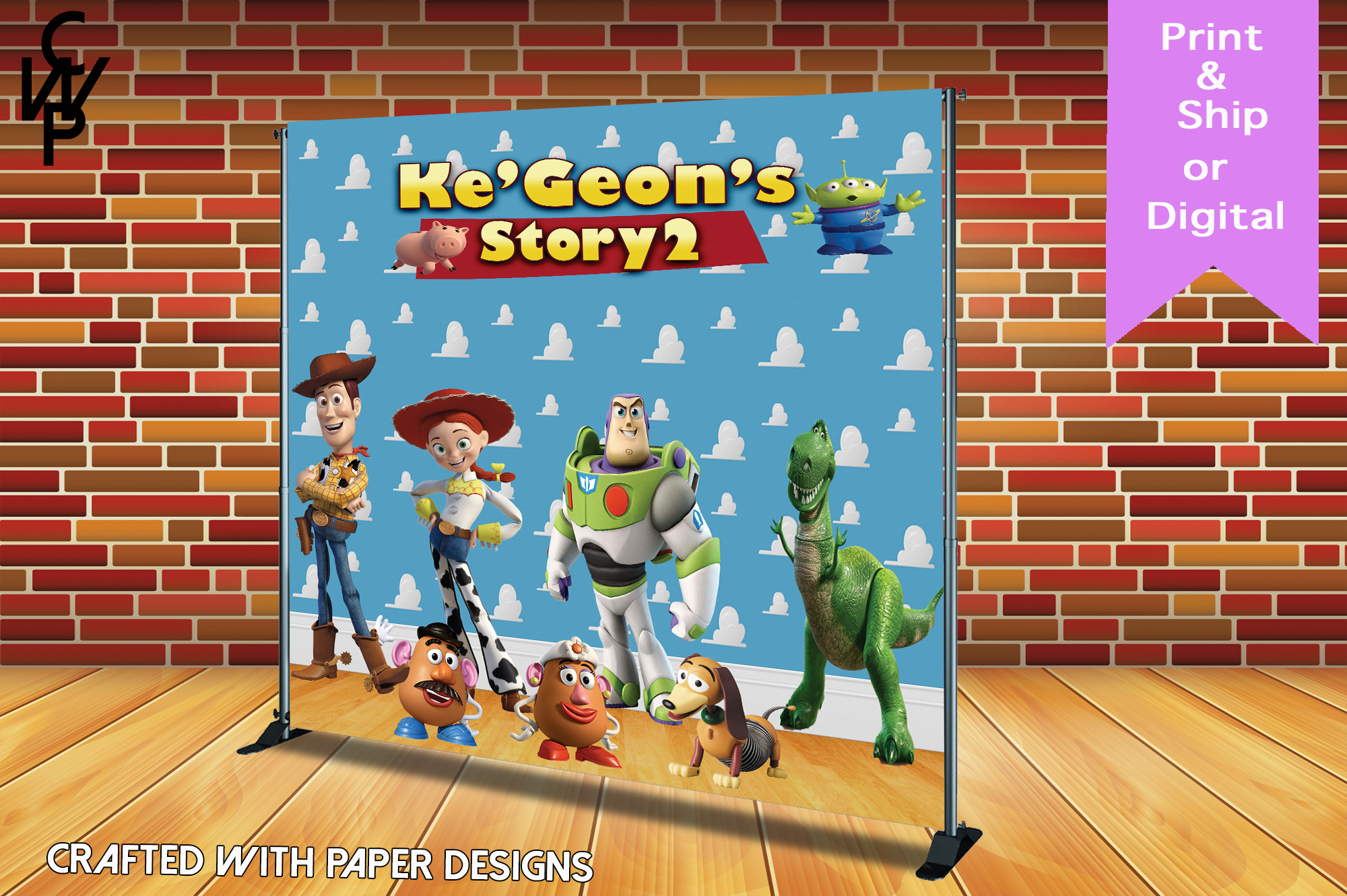toy-story-backdrop – Crafted With Paper Designs