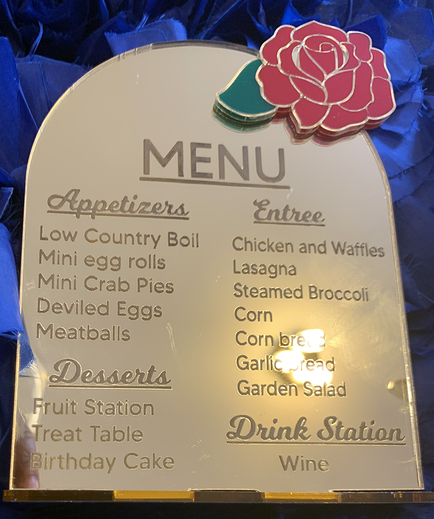 Arch Acrylic Menu Cards – Crafted With Paper Designs